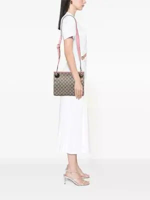 Gucci 2000-2015 Gg Canvas Eclipse Crossbody Bag - Pink