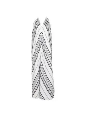 MARRAKSHI LIFE Striped Halterneck Maxi Dress