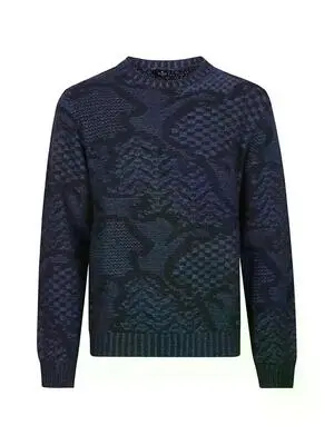Etro Geometric-pattern Wool Sweater