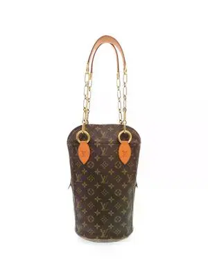 LOUIS VUITTON 2014 Karl Lagerfeld Monogram Punching Bag Shoulder Bag - Brown