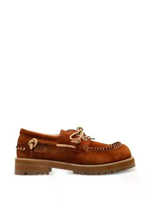 Moschino Suede Boat Loafers