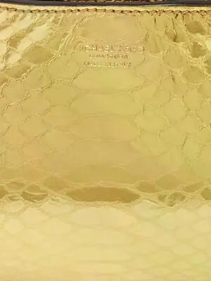 Michael Kors Bardot Python-embossed Shoulder Bag