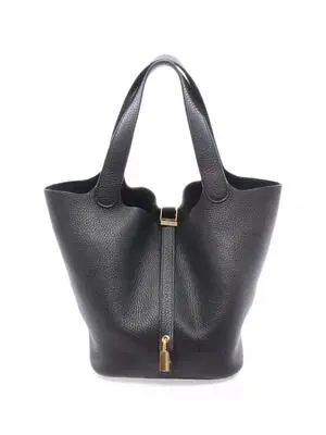 Hermès 2019 Clemence Picotin Lock 22 Handbag - Black