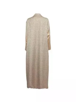 424 Jacquard Open-front Maxi Dress - Neutrals