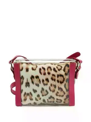 Roberto Cavalli Leopard Print Crossbody Bag - Neutrals