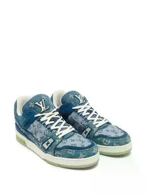 LOUIS VUITTON Monogram Denim Low-top Sneakers