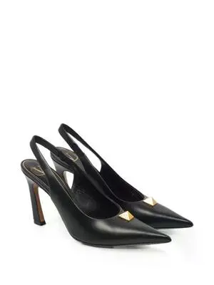 Valentino Garavani One Stud Slingback Pumps - Black
