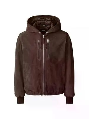 Mackage Sylas Suede Hooded Jacket
