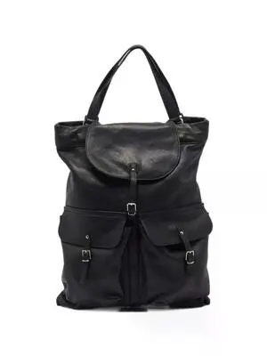 Saint Laurent Buckle-detail Backpack - Black