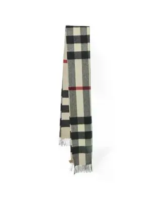 Burberry Nova Check Fringed Scarf - Neutrals