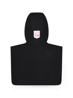 MUZARADI Logo-patch Cotton Hood - Black