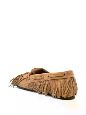 Etro Fringed Lace-up Loafers