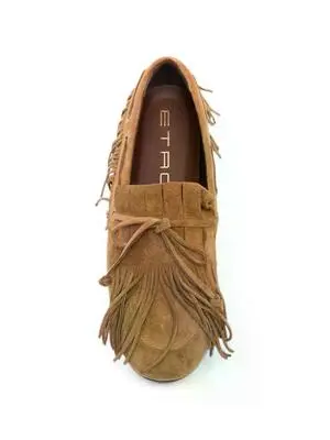 Etro Fringed Lace-up Loafers