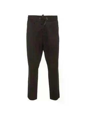 Dolce & Gabbana Logo Plaque Zip-up Trousers - Black