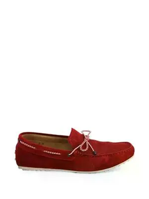 TOD'S Gommino Suede Loafers - Red