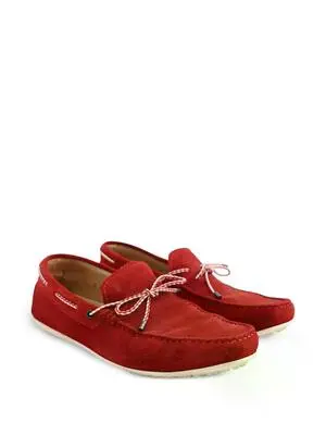 TOD'S Gommino Suede Loafers - Red