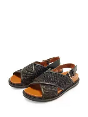 Marni Fussbett Woven Leather Sandals