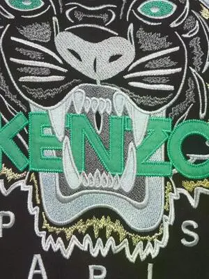 Kenzo Tiger Embroidered Cotton Sweatshirt
