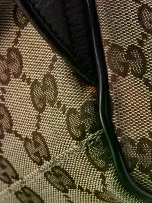 Gucci Zip Around Travel Gg Canvas Backpack