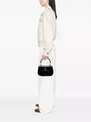 Gucci 20th Century Bamboo Top Handle Satchel - Black