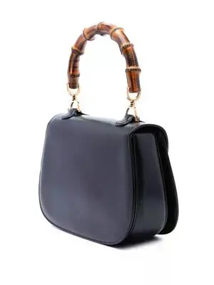Gucci 20th Century Bamboo Top Handle Satchel - Black