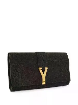 Saint Laurent Large Chyc Y-motif Clutch Bag