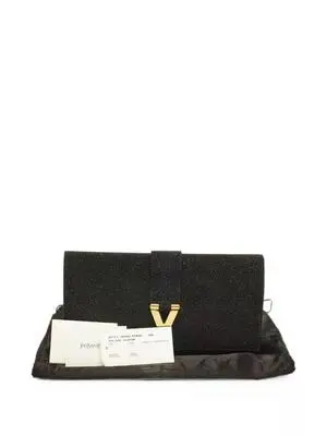 Saint Laurent Large Chyc Y-motif Clutch Bag