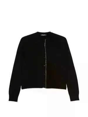 Fabiana Filippi Bead-trim Button-up Cardigan