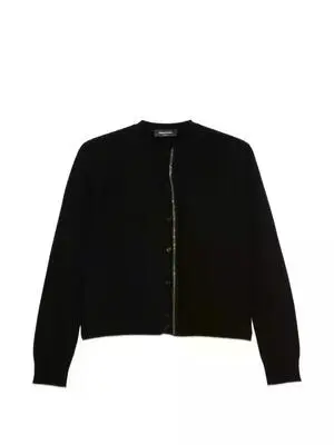 Fabiana Filippi Bead-trimmed Cardigan - Black