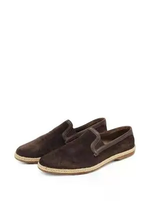 Dolce & Gabbana Nubuck Leather Loafers - Brown