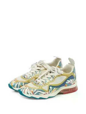 Fendi Ffast Tropical-print Low-top Sneakers