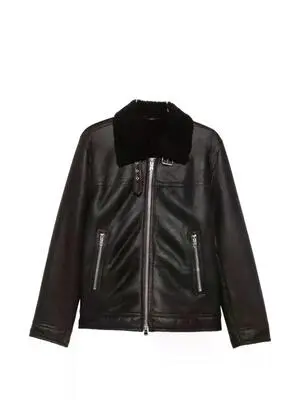 DONDUP Leather Jacket - Brown