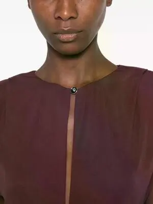Imperial Ruched Keyhole Detail Dress