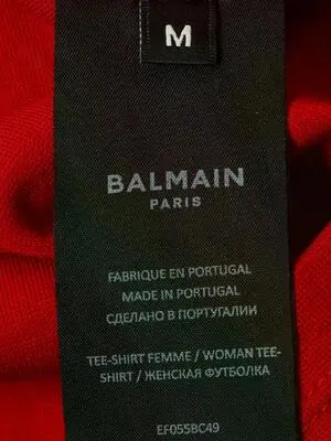 Balmain Logo-embroidered T-shirt