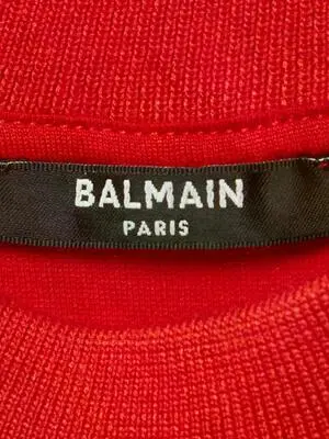 Balmain Logo Embroidered T-shirt