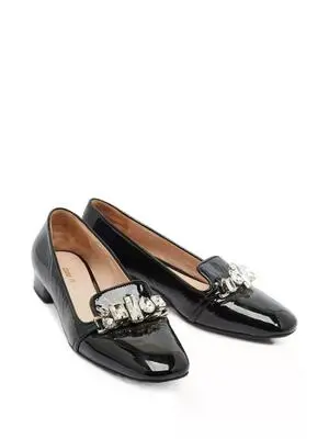 Miu Miu Crystal-embellished Loafers