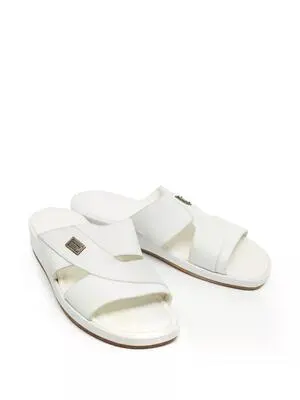 Dolce & Gabbana Masaccio Plaque Slide Sandals