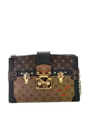 LOUIS VUITTON Trunk Reverse Monogram Canvas Clutch Bag - Brown