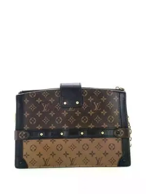 LOUIS VUITTON Trunk Reverse Monogram Canvas Clutch Bag