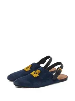 CHRISTIAN LOUBOUTIN Embroidered Slingback Mules