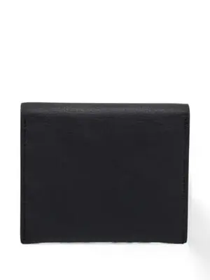 Ermenegildo Zegna Contrast-stripe Leather Card Case - Black