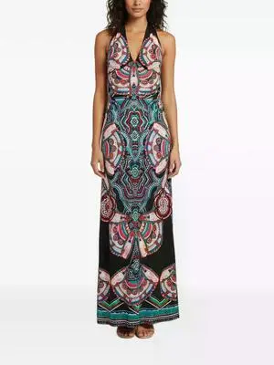 Roberto Cavalli Kaleidoscope Print Maxi Dress