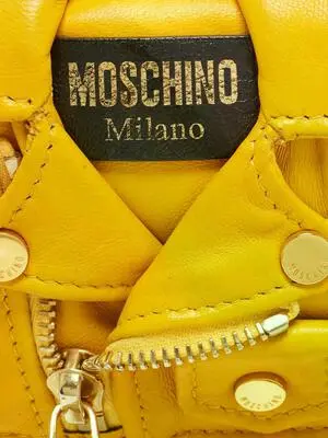 Moschino Mini Biker Jacket Leather Crossbody Bag