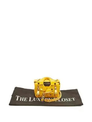 Moschino Mini Biker Jacket Leather Crossbody Bag