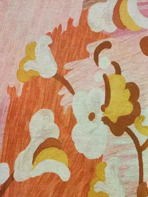 Prada Printed Floral Crew Neck Sweatshirt