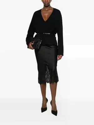 TOM FORD V-neck Wool Sweater - Black
