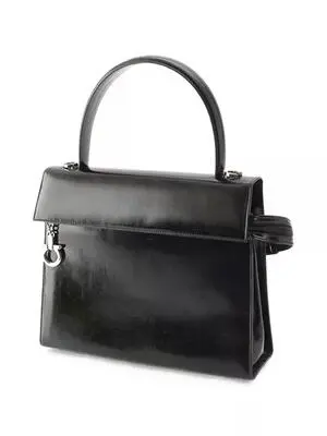 FERRAGAMO 2010-2026 Leather Gancini Top Handle Bag Satchel