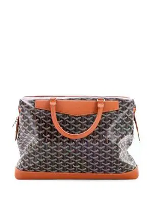 Goyard Cisalpin Briefcase Coated Canvas Business Bag - Brown
