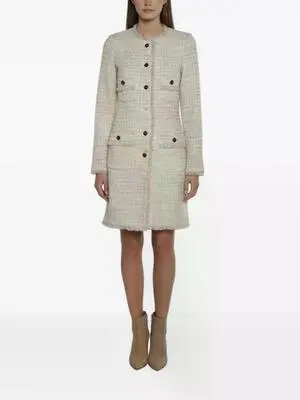 VERONICA VIRTA Tweed Button-front Jacket - Neutrals