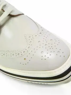 Prada Wingtip Brogue Derby Platform Shoes